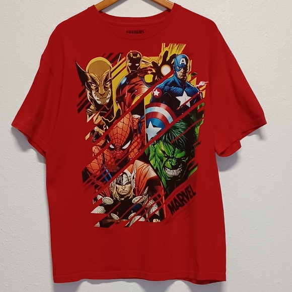 Marvel | Shirts | Marvel Comics Super Heroes Men Graphics Tshirt | Poshmark